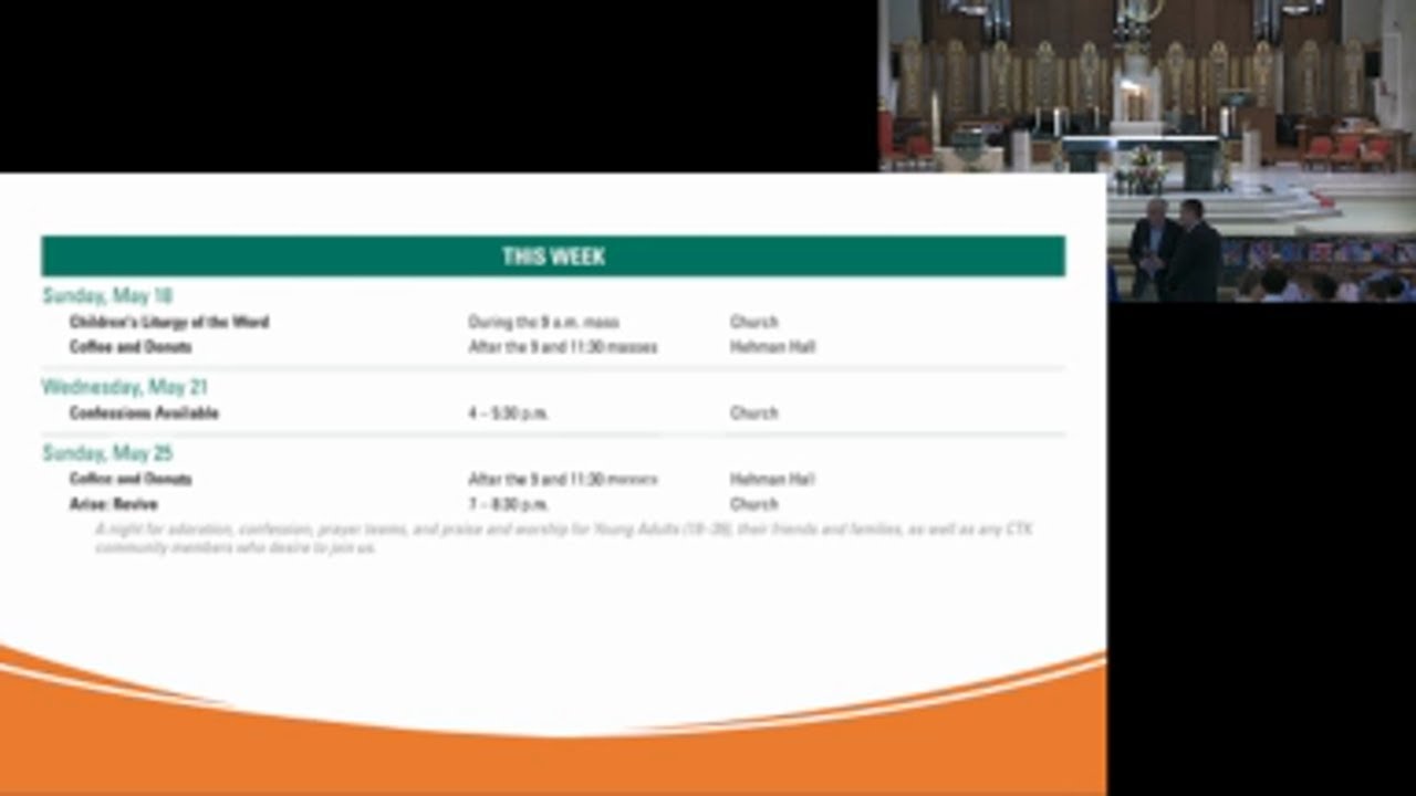 Sunday 11:30 AM EDT Mass - CCD First Communion - YouTube