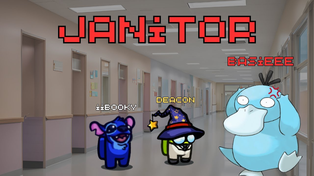 Janitor maar maak grote fout | Among Us modded - YouTube