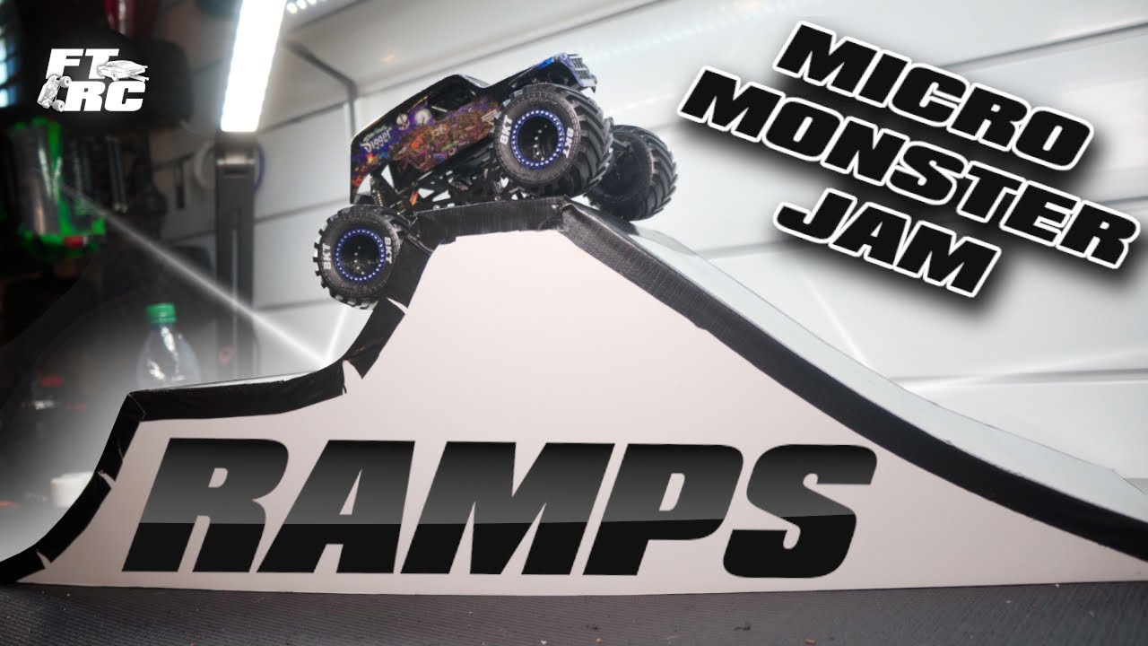 Micro Monster Jam! | Ramps for the Micro Monster Truck - YouTube