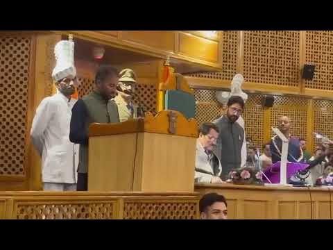 Mian Mehar Ali sab takes Oath as a MLA Kangan - YouTube