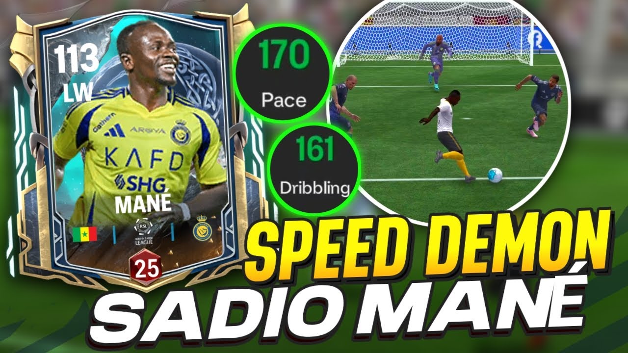 🇨🇲110 OVR Sadio Mané is UNSTOPPABLE in FC Mobile! | Insane Pace Demon⚡# ...