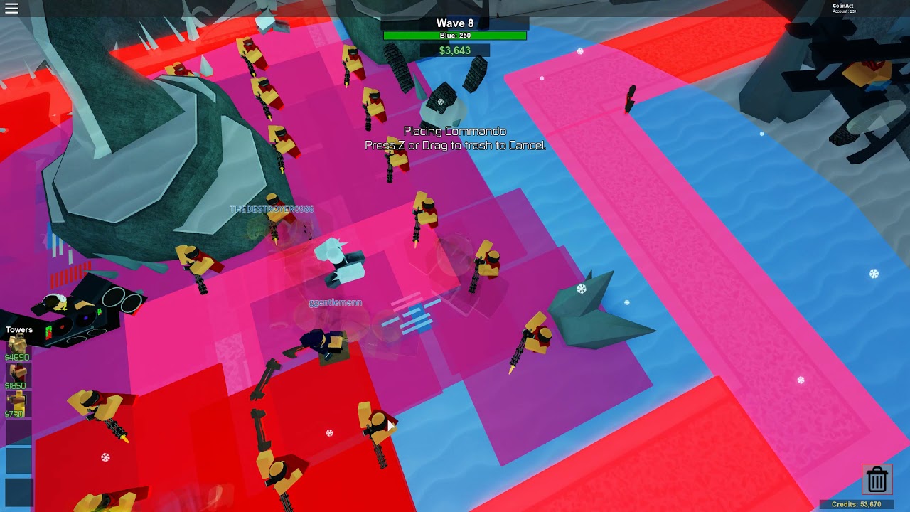 Commando and supports VS Winter event - YouTube