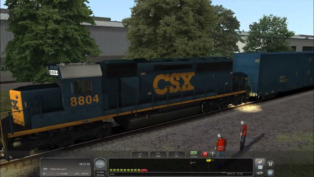 Train Simulator Classic - [Jointed Rail EMD SD40-2] - Yard Work (CSX 8804) Part 2 - 4K UHD - YouTube