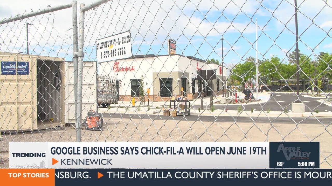Tri-Cities' First Chick-fil-A Set to Open June 19 in Kennewick - YouTube