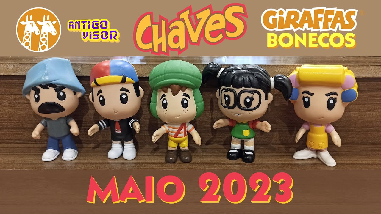 CHAVES no Giraffas Maio 2023 - Coleção Girafas Bonecos Turma do Chaves ...