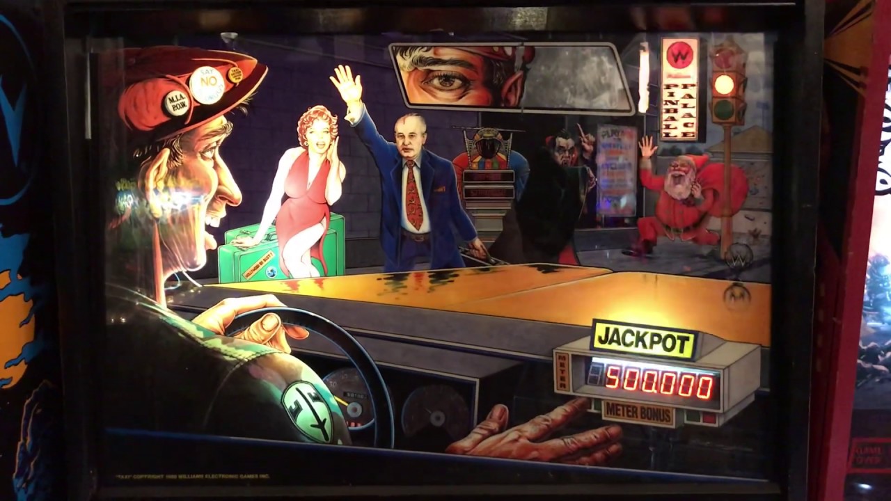 Taxi Pinball Machine Backglass - Translite - Playfield Quick Look ...