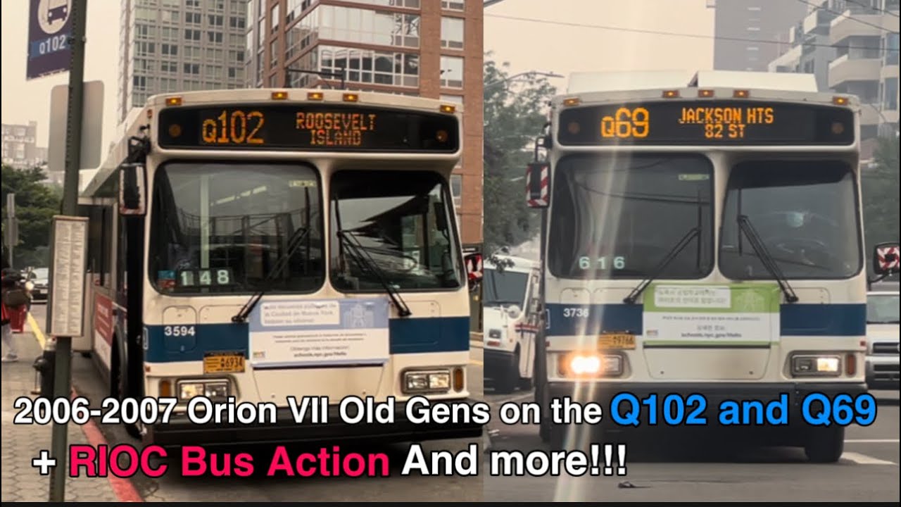 (RETIRED)MTA Bus Company: 2006-2007 Orion VII OGs running on the Q102 ...
