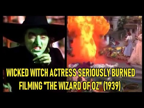 Wicked Witch Actress Seriously Burned Filming "Wizard Of Oz" (1939 ...