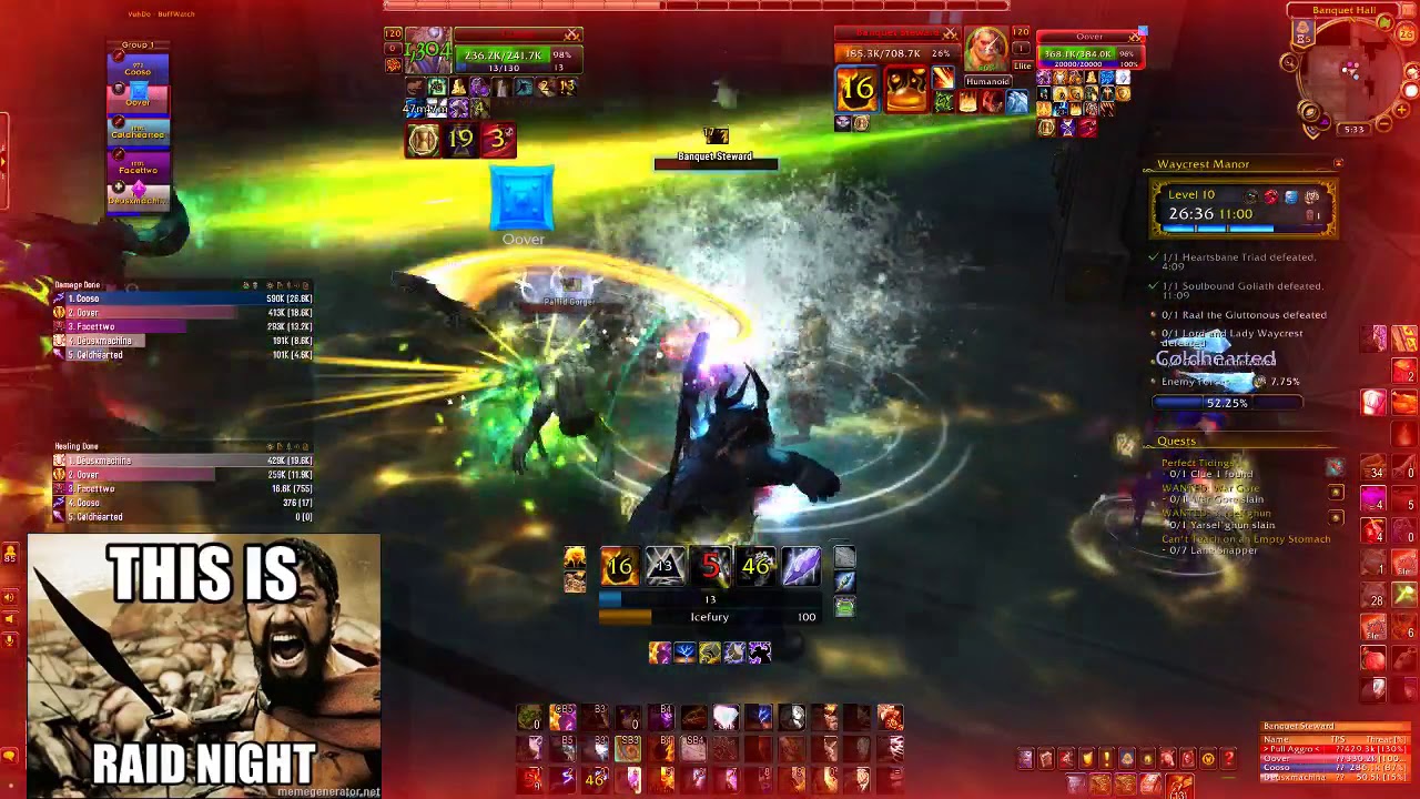 World of Warcraft - 10 Waycrest Manor 2 chest! - YouTube