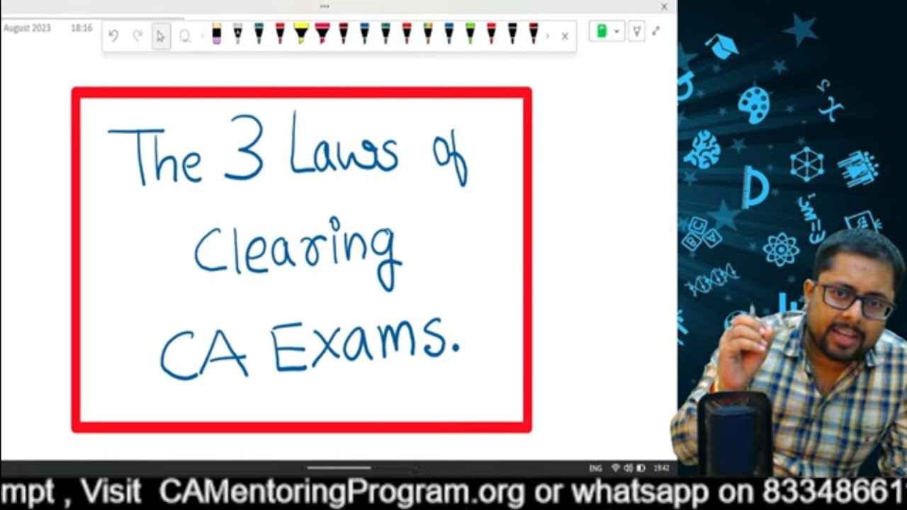 'The 3 Laws of Clearing CA Exam' by CA Ravi Agarwal - YouTube