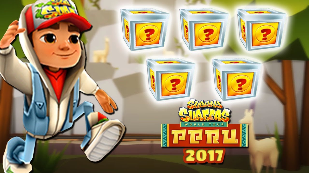 5 Super Mystery Box no Subway Surfers Peru 2017 - YouTube