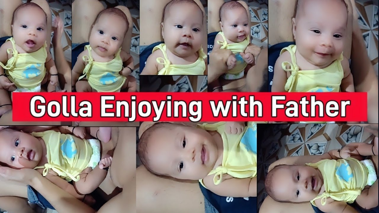 Golla Enjoying with Father | Baby & Father | Baby Vlog #baby #cutebaby ...