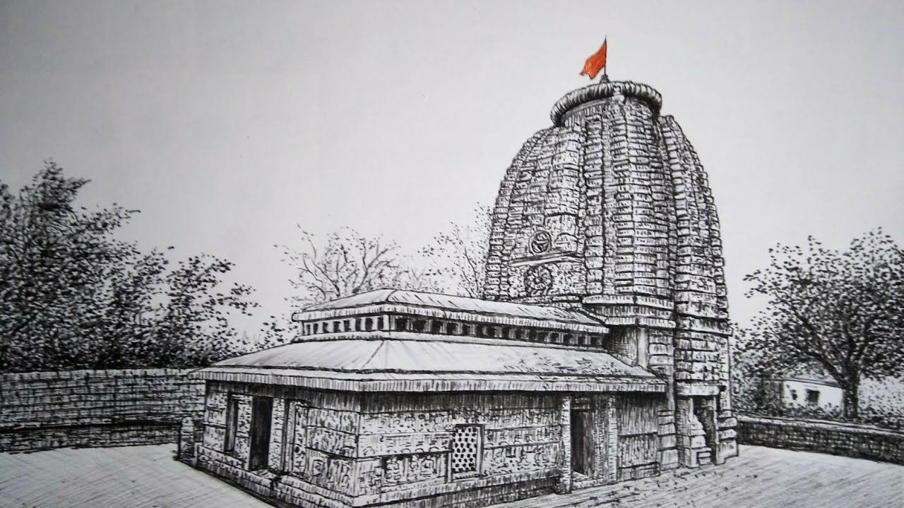 Parasurameswara Temple || Bhubaneswar || Odisha || Drawing - YouTube