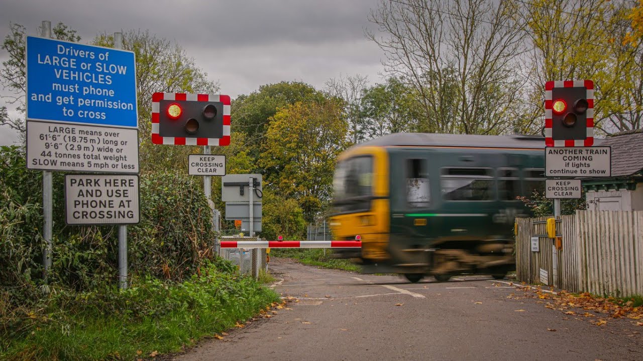 Buckland (Rectory Lane) Level Crossing, Surrey. 29/10/24 - YouTube