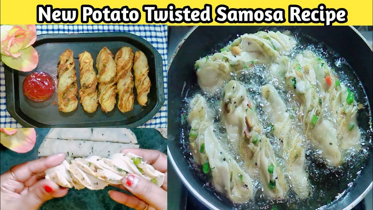 Potato Twisted samosa Recipe। Samosa। Shanks Recipe। Design Samosa ...