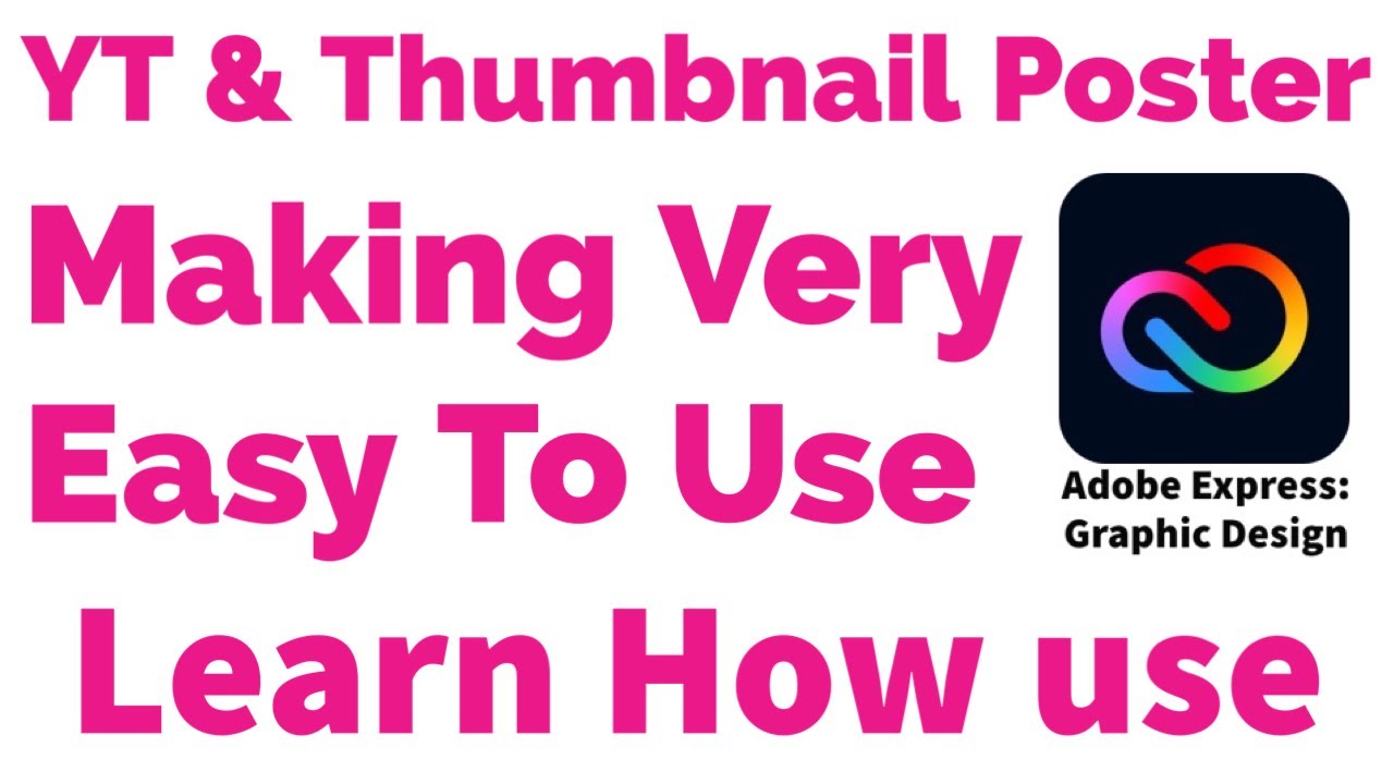 How to make mobile to thumbnail poster for YouTube channel how to use ...