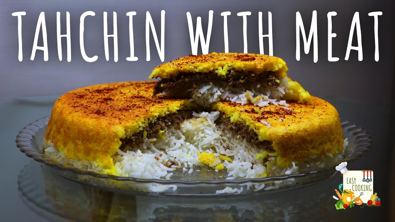 The Best Tahchin Ever With Kebab Recipe - YouTube