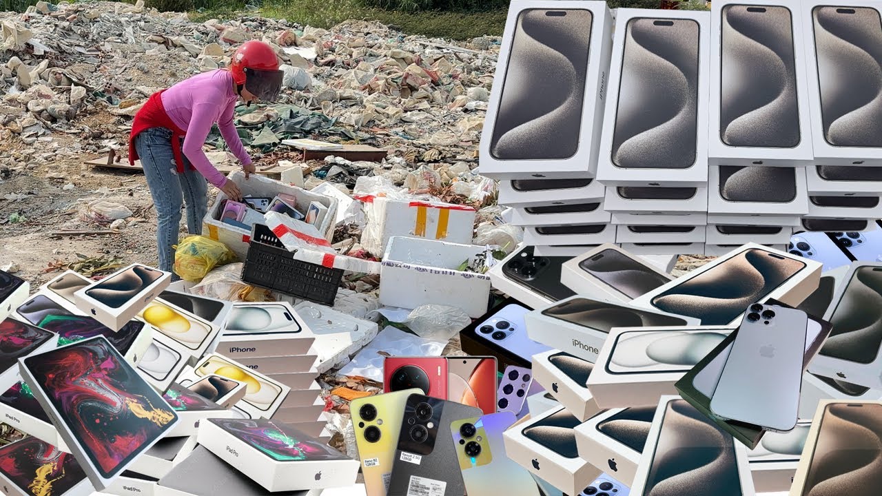 Great Day!😍 i Found A lot of broken phones in the Garbage Dump ...