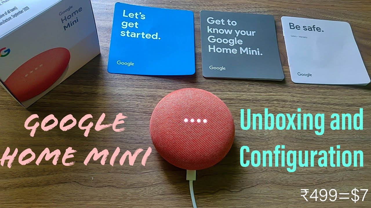 Google Home Mini Coral 2021 | Unboxing& Configuration | [ASMR Video ...