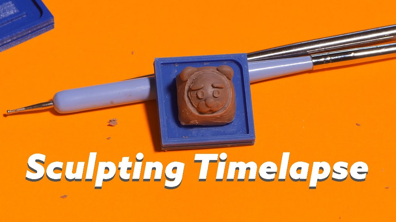 Artisan Keycap Sculpting Timelapse - YouTube