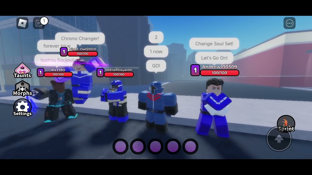 Roblox power rangers Forever blue - YouTube