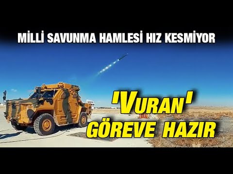 Çok namlulu roketatar Vuran TSK'nın emrinde