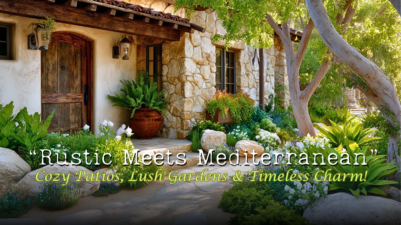 “Rustic Meets Mediterranean: Outdoor Kitchens & Gardens in Harmony ...