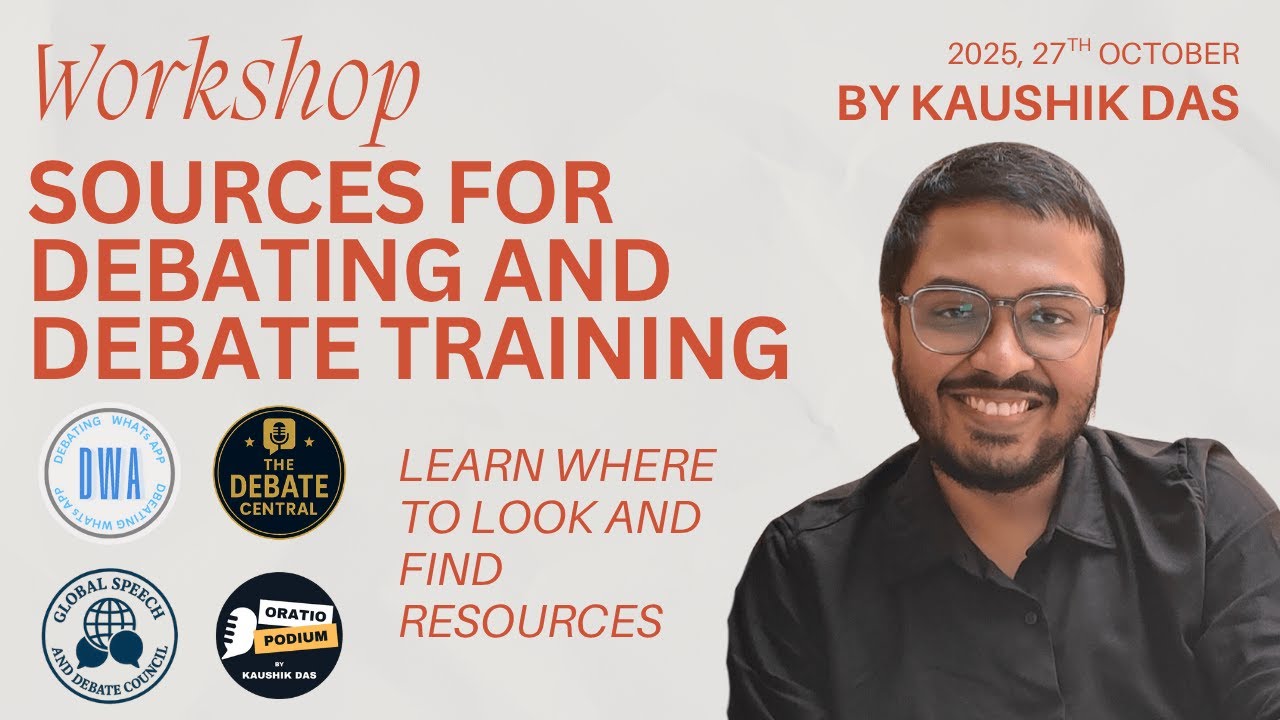 Sources For Debating and Debate Training [By Kaushik Das] | The Debate ...