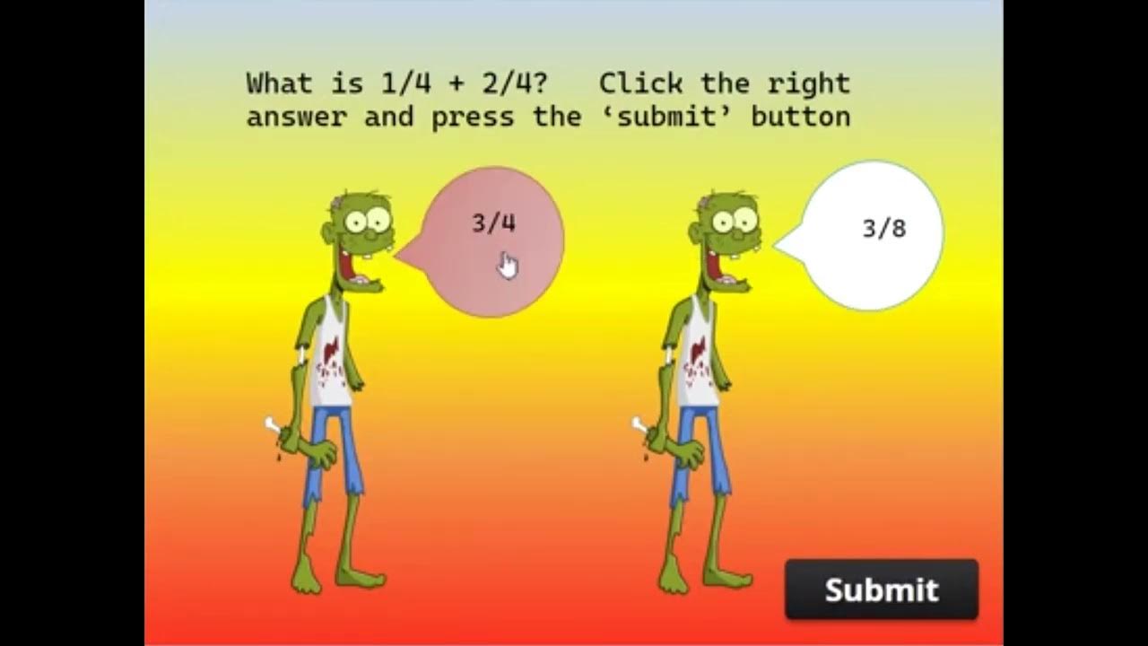 Learn Fractions with Zombies! - YouTube