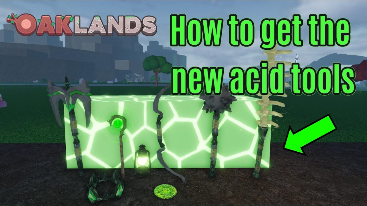 How to get the new acid lands tools in Oaklands - YouTube