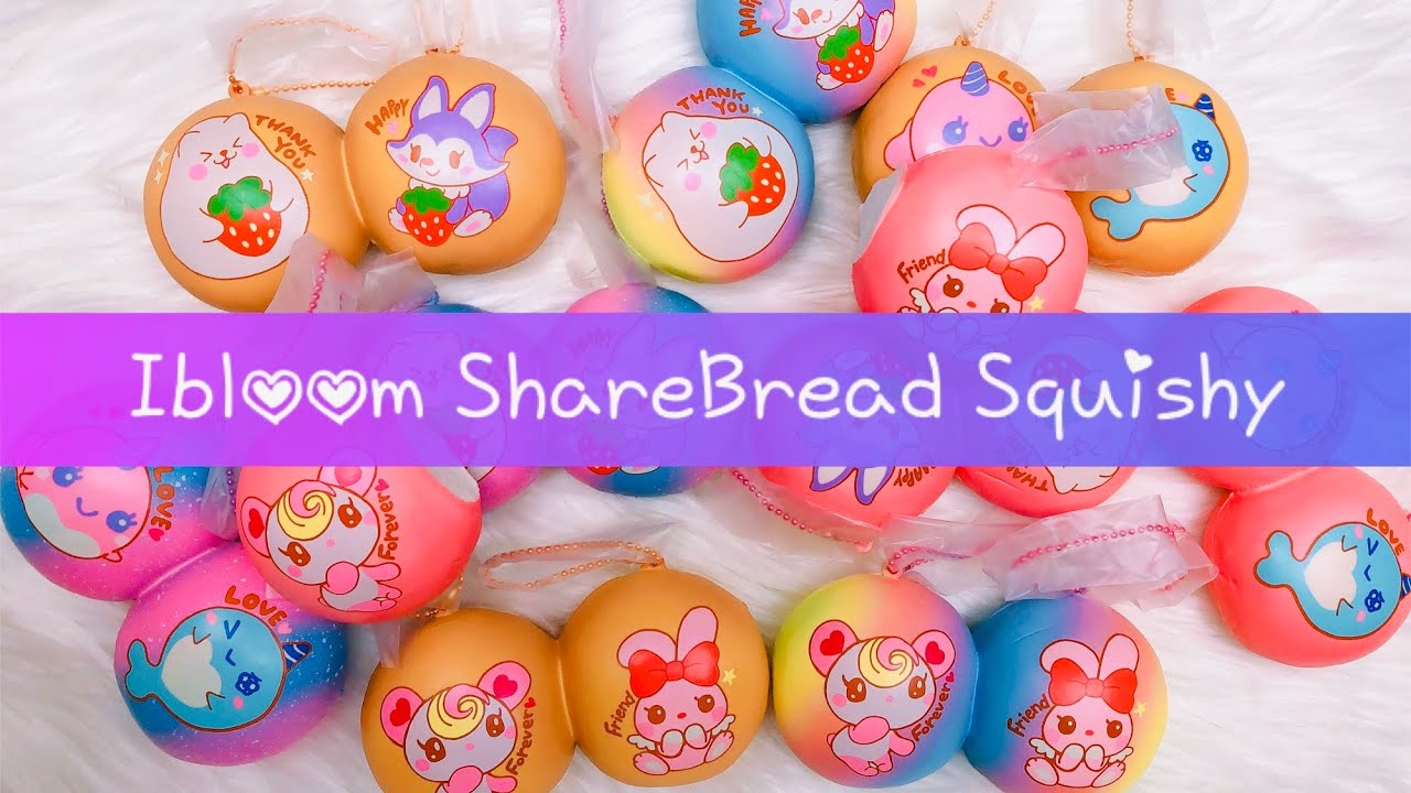 IBLOOM SHAREBREAD CHARACTERS BUN SQUISHY Full Set ibloom Mini Share Bread Buns - YouTube