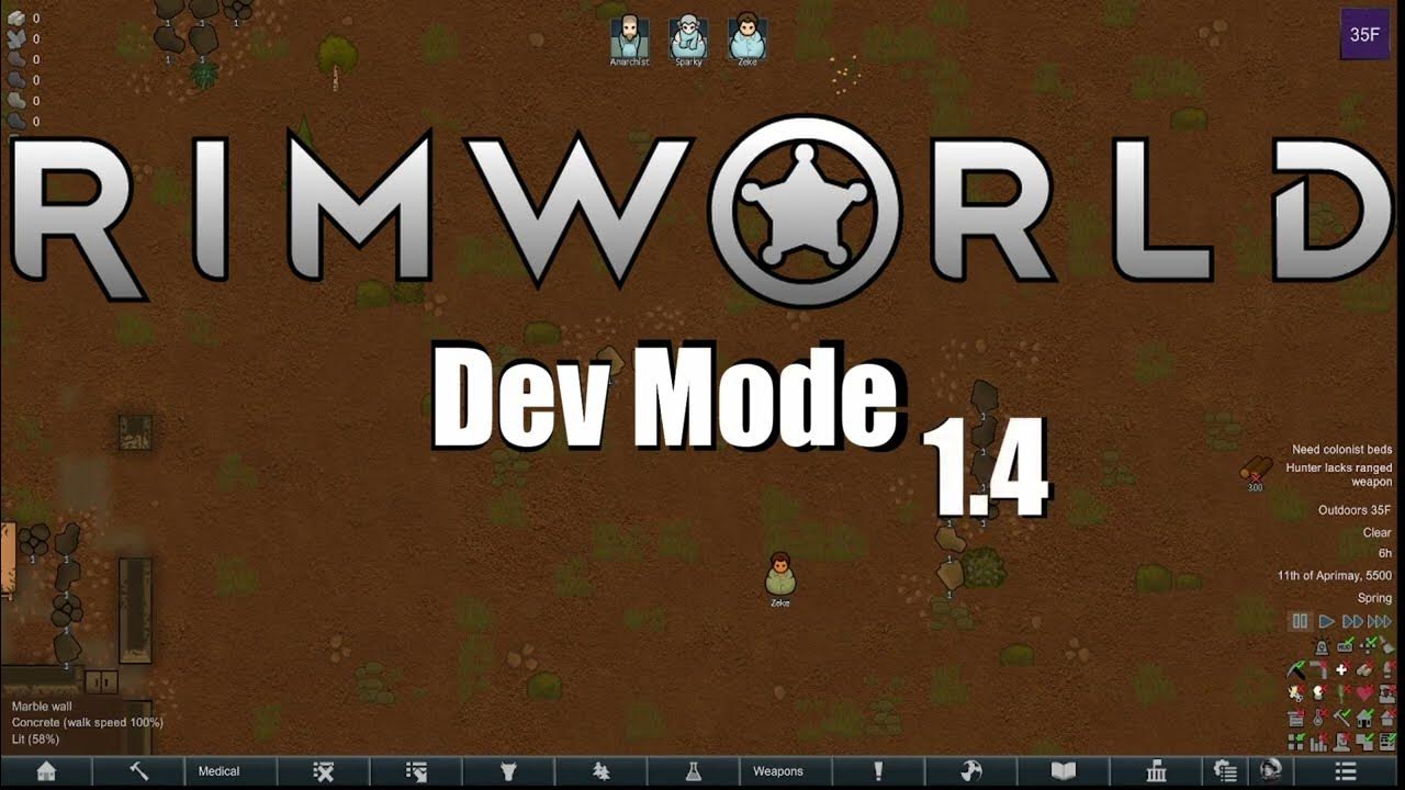 Rimworld 1.4 Dev Mode - Spawn Items - YouTube