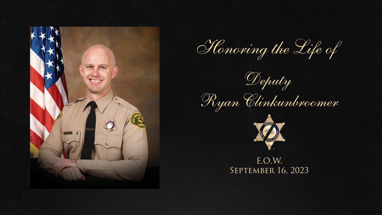 Graveside Services for Fallen Deputy Ryan Clinkunbroomer - YouTube