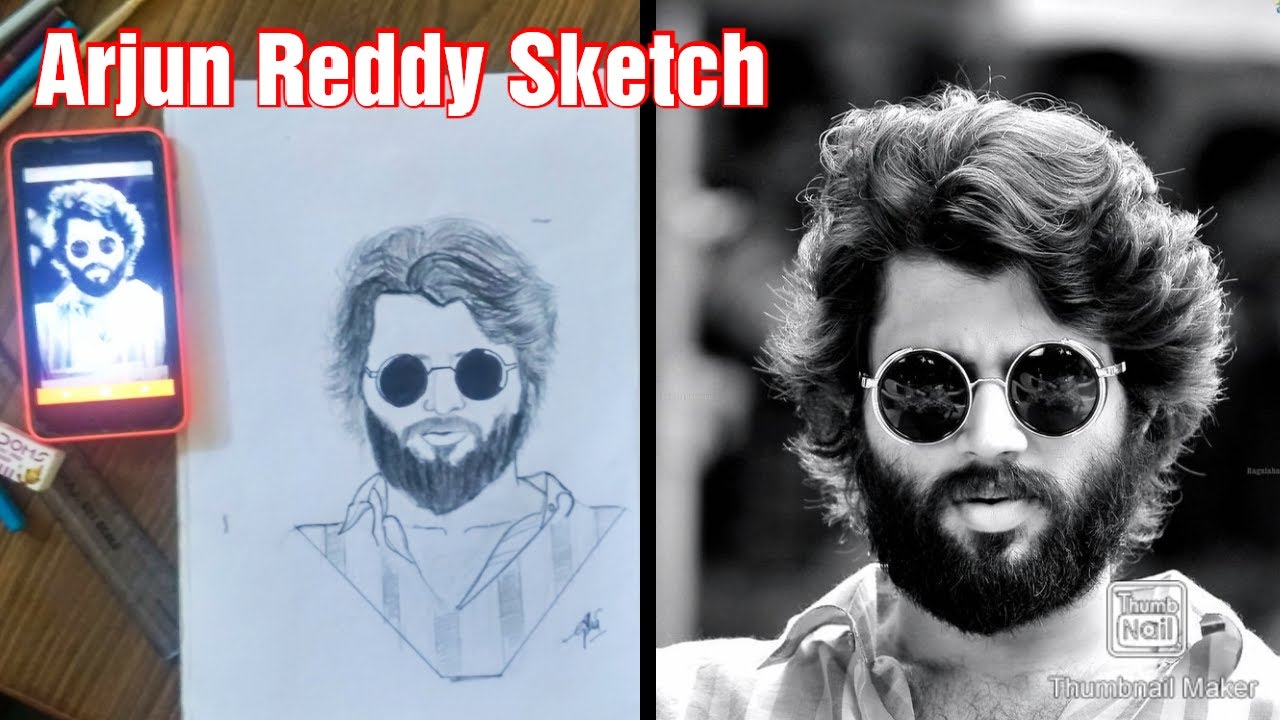 Vijay deverakonda Sketch (Arjun Reddy) - YouTube