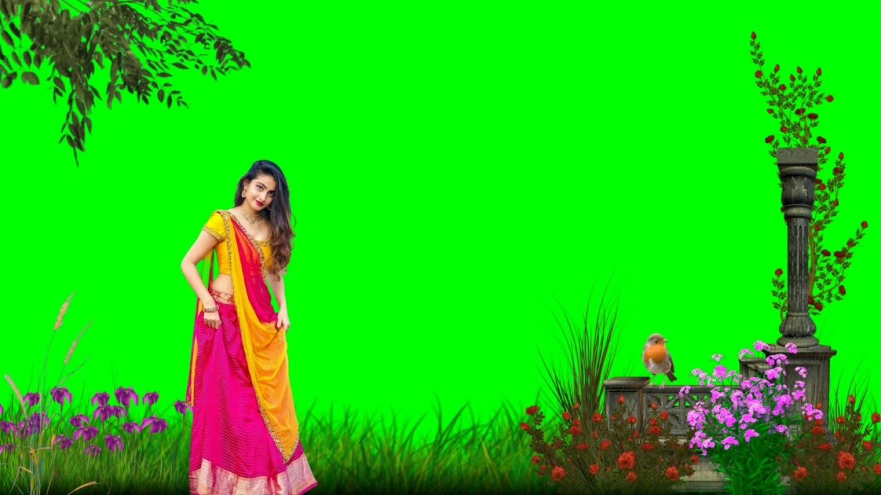 Beautiful girl green screen status video // green screen status video ...