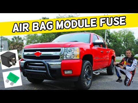 CHEVROLET SILVERADO AIR BAG AIRBAG MODULE FUSE LOCATION 2006 2007 2008 ...