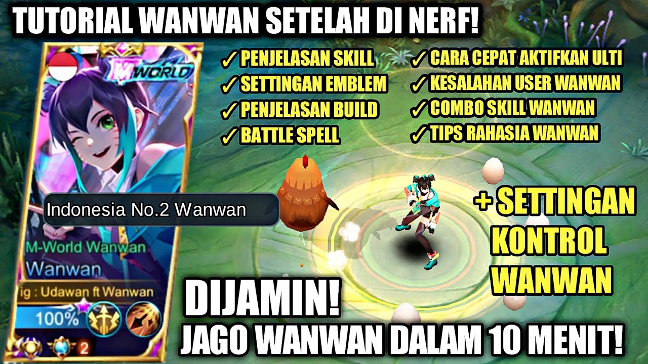 TUTORIAL WANWAN SETELAH DINERF 2023! SERTA PENJELASAN BUILD & EMBLEM ...