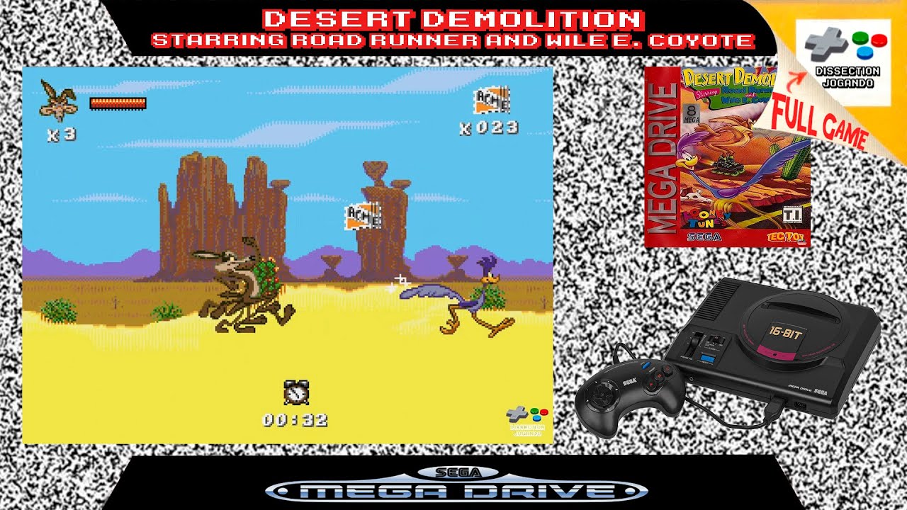 Desert Demolition Starring Road Runner and Wile E. Coyote - Mega Drive ...