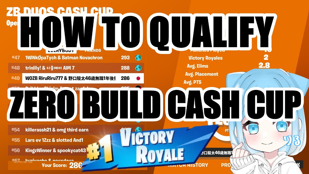 HOW to QUALIFY ZERO BUILD Duo Cash Cup - YouTube