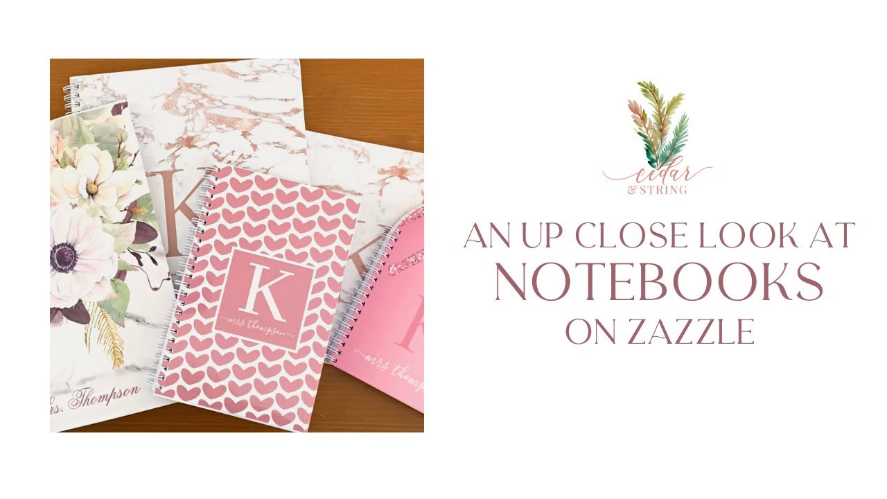 An Up Close Look at Notebooks on Zazzle - YouTube