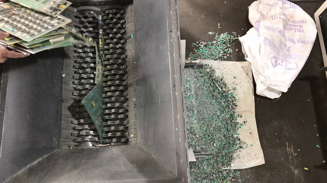 Largest E-Waste Shredder, E waste Recycling Process, #EwasteShredder, # ...