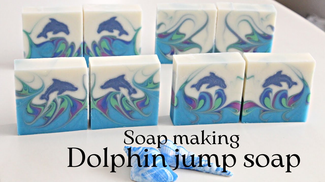 Dolphin Jump Soap Making | Cold Process Soap - YouTube