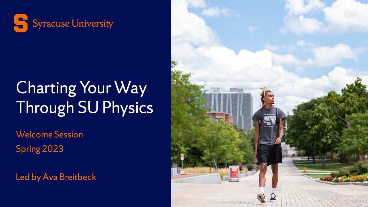 Charting Your Way Through SU Physics - YouTube