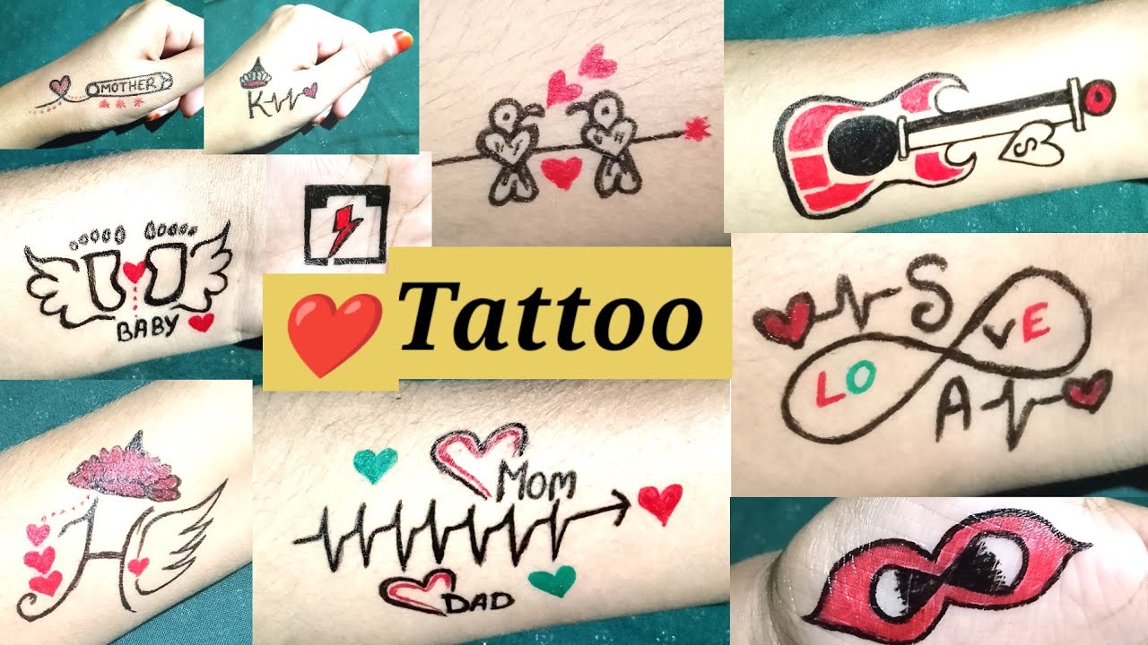 Very Easy And Beautiful Tattoo / Different Types Of Tattoo Tips And ...
