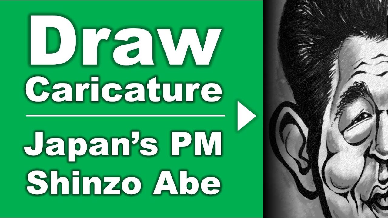 Japan's PM Shinzo Abe | Caricature drawing video by SKD | Trending ...