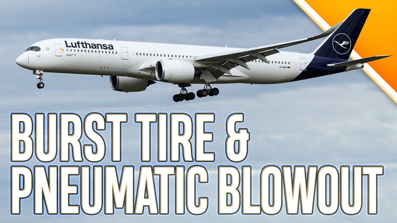 Lufthansa A350 blows tire departing Munich | Weekly Briefing #3 - YouTube