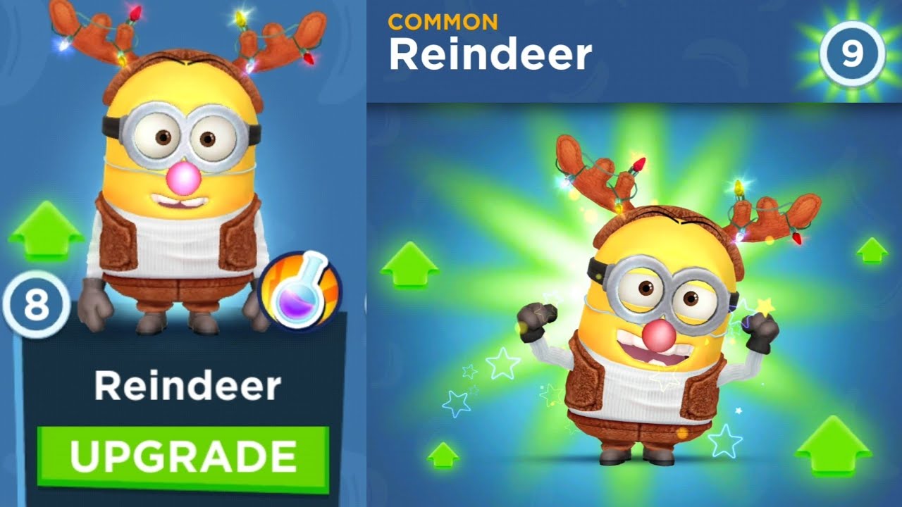 Minion Rush Reindeer minion Upgrade Level 9 gameplay walkthrough ios ...
