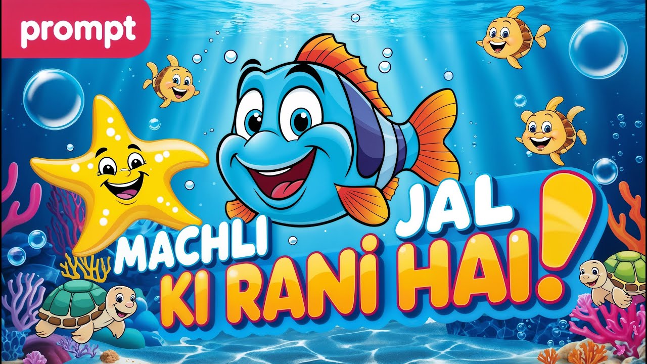 "Machli Jal Ki Rani Hai | Fun & Engaging Hindi Nursery Rhyme for Kids ...