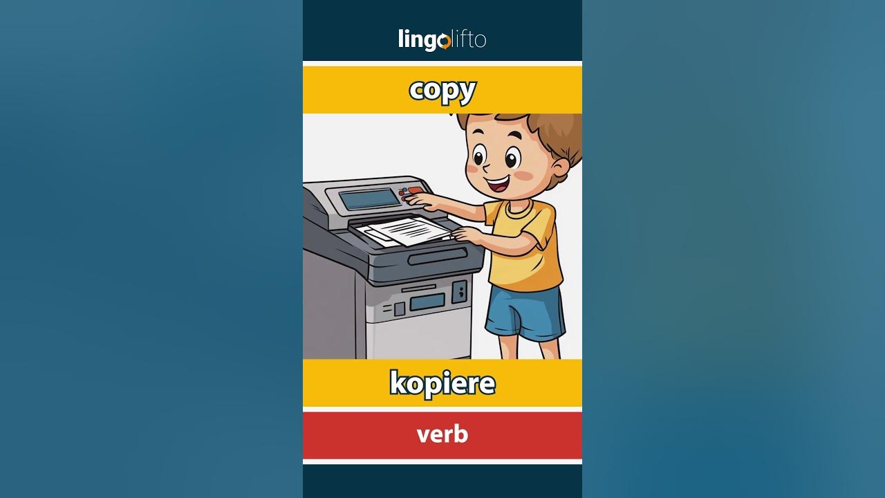 🇬🇧🇩🇰 copy - kopiere : vocabulary builder : learn English : Lad os lære engelsk - YouTube