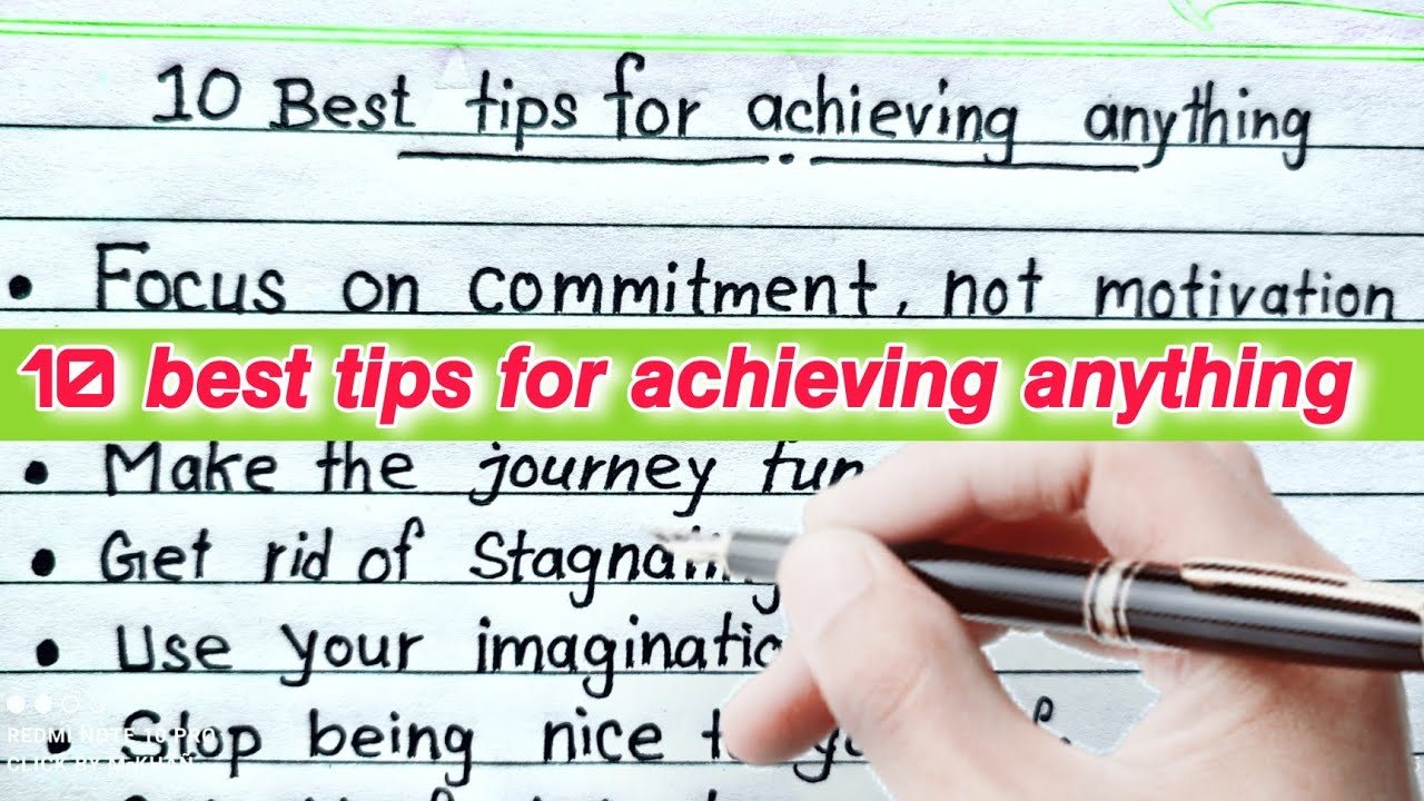 10 best tips for achieving anything| How to achieve anything? Mushahid ...